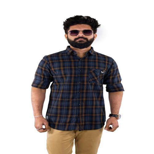 Buy NATAX Checkered Casual Shirt for Men, Cotton Full Sleeve, Stylish ...
