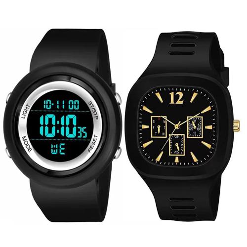 Buy Red Fish New Silver and Black Round Shape Dial Digital Waterproof ...