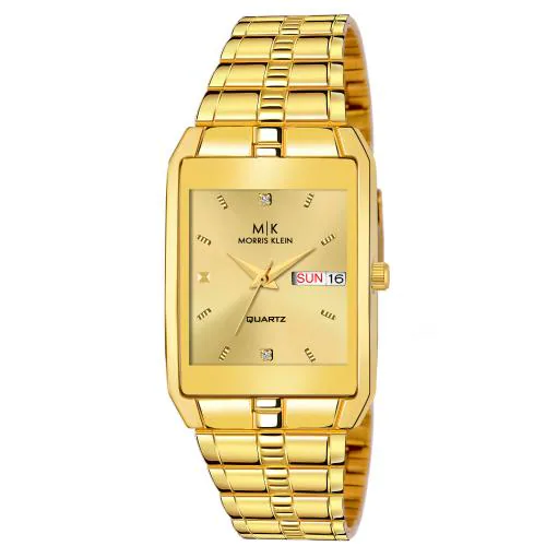 Buy MORRIS KLEIN MK-1014 ORIGINAL GOLD PLATED DAY & DATE FUNCTIONING ...