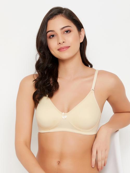 Buy Clovia Beige Solid Cotton Single Full Coverage Bra Online at Best Prices in India - JioMart.