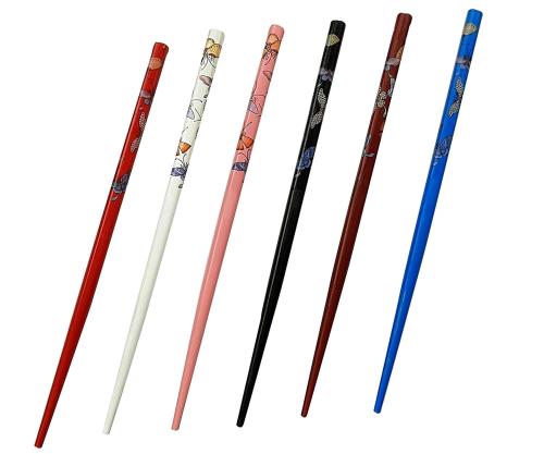 Buy Genric Multicolor Wood Hair Stick (Pack of 6) Online at Best Prices ...