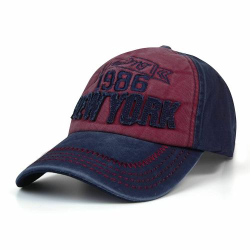 Buy Aavjo Navy Blue and Red Cotton Stylish Cap - One Size Online at ...