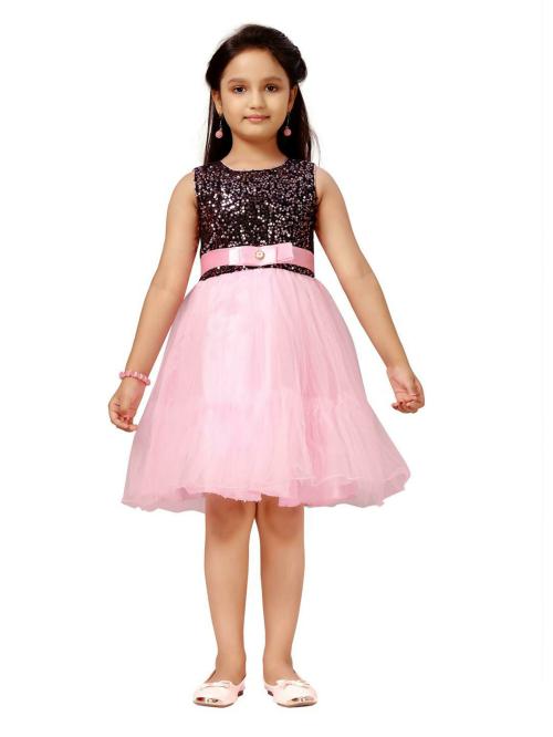 Buy Aarika Girls Light Pink Color Frock Online at Best Prices in India ...