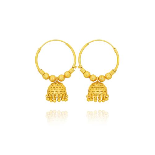 arch fashion Traditional Gold Platted Bali Jumkhi Earring ERG1825 - JioMart