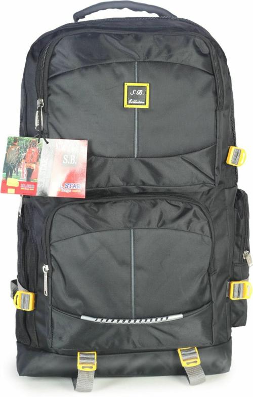 Buy SBCOLLECTION Black Polyester and Fabric Rucksack 60 L Online at ...