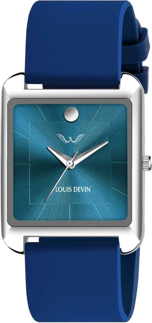 Buy Louis Devin Blue Silicone Strap Analog Wrist Watch for Men (Blue ...