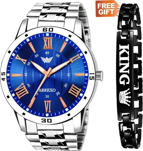 Buy Abrexo Blue Analog Watch Combo For Men (ABX8185-BL BLUE) Online at ...