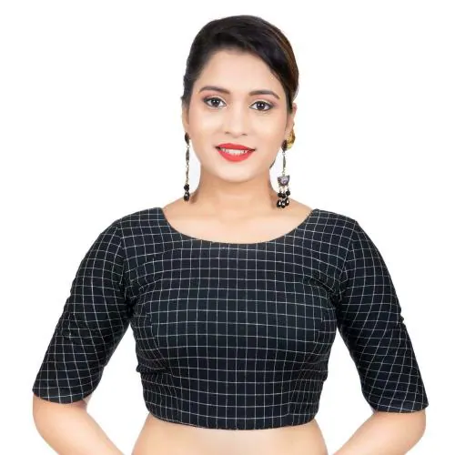 Buy Areum Women Black Solid Art Silk Blouse (42) Online at Best Prices in India - JioMart.