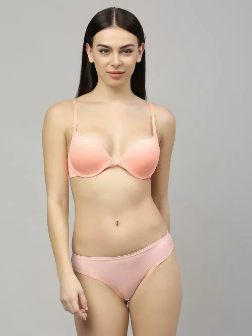 Buy PrettyCat Beige Solid Polyester Bra & Panty Set For Women ( PC-SET-FO) Online at Best Prices ...
