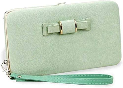 Buy QBLYN Green Polyester Korean Coin Purse with Card Holder Online at ...