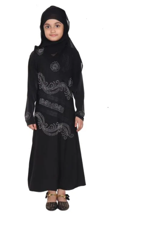 Buy ASFIRK Self Design Burqa Polyester Abaya Online at Best Prices in ...