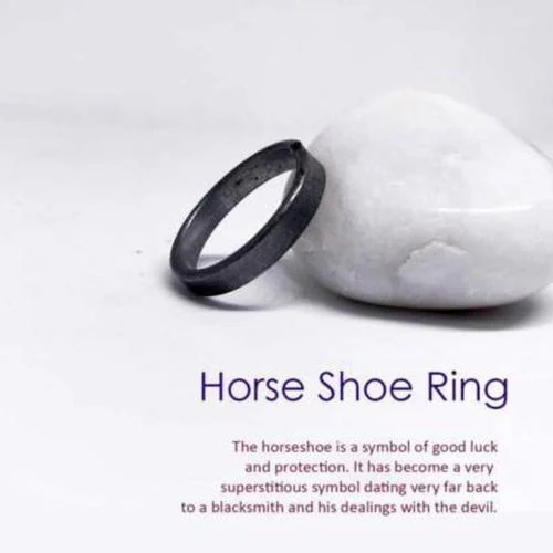 Buy Chopra Gems & Jewellery Iron Horse Shoe Ring Online at Best Prices ...