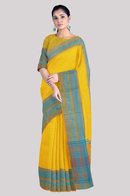 Buy KSR HANDLOOM KOLLAM COTTON SAREE Online at Best Prices in India ...