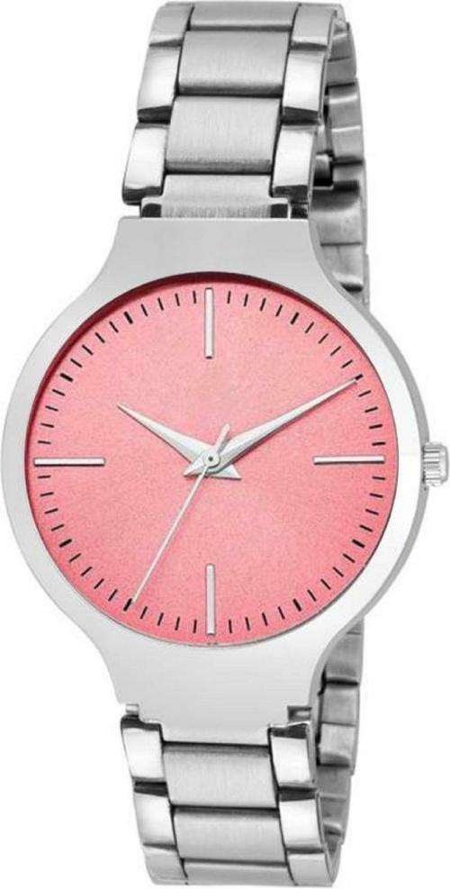Buy Miss Perfect Analog Pink Dial Silver Strap Wrist Watch for Women ...
