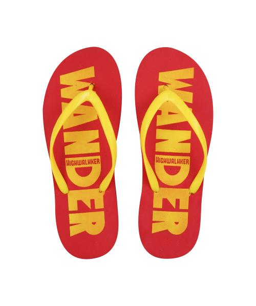 Buy HighWalker Women's Red Flip Flops Online at Best Prices in India ...