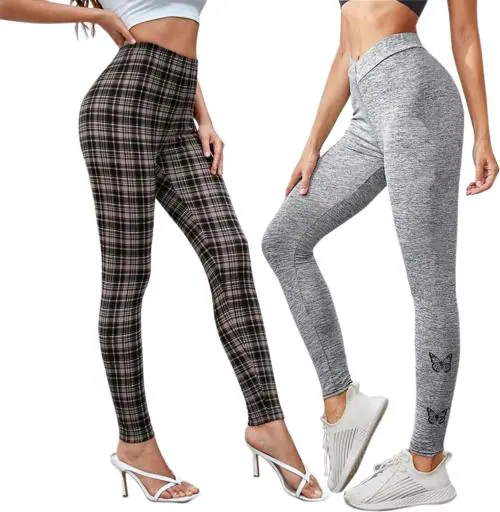 Buy ALISBA Women Multicolor Solid Lycra Blend High Rise Jeggings (M ...