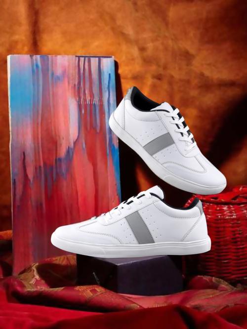 Buy MR.WONKER Designer Casual Sneaker Shoes for Men (WHITE) Online at ...