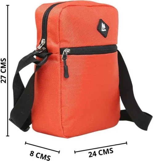 Buy Mike Bags Orange Polyester Solid Messenger Bag V2 Backpack - 5 L ...