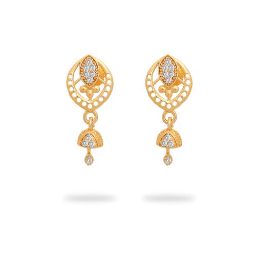 Buy arch fashion Traditional South Screw Back Zircone Earring ERG 1590 ...