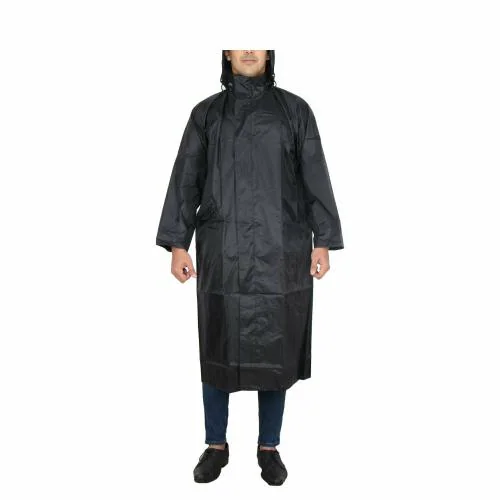 Buy Neekshaa Men Solid Rain Coat/Overcoat with Hoods and Side Pockets ...