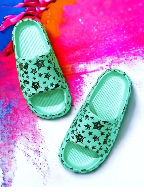 Buy Pampy Angel Zig Zag Full-Stars Slipper Slides Flip Flops for Women ...