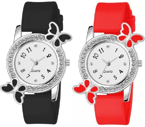 Buy Maan International Analog Wrist Watch White Dial Black Strap for ...