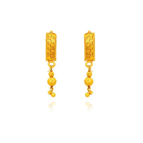Buy arch fashion Traditional Glod Platted Bali Jumkhi Earring ERG 1856 Online at Best Prices in ...
