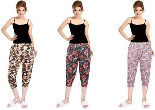Buy Ailanis Women Multicolor Capris XL Online at Best Prices in India ...