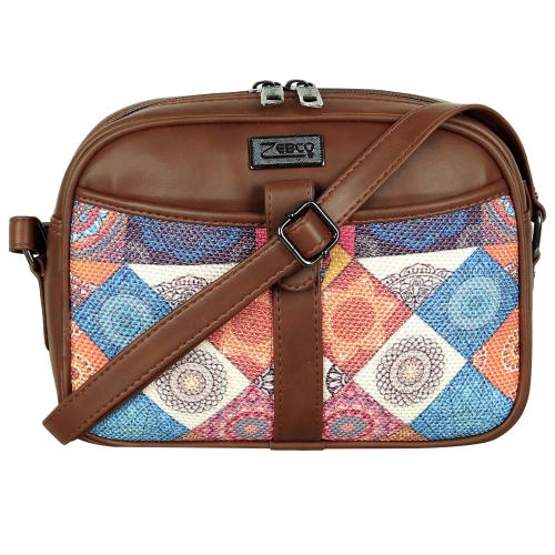 Buy ZEBCO BAGS Women's Sling Bag Jute Crossbody handbag shoulder bag ...