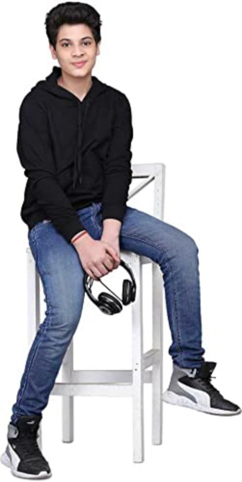 Buy SHREE CHITRANSH CREATIONS Unisex-Child Cotton Hooded Neck ...