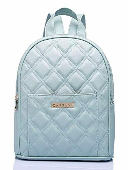 Buy Caprese Blue Faux Leather Backpack Online at Best Prices in India ...
