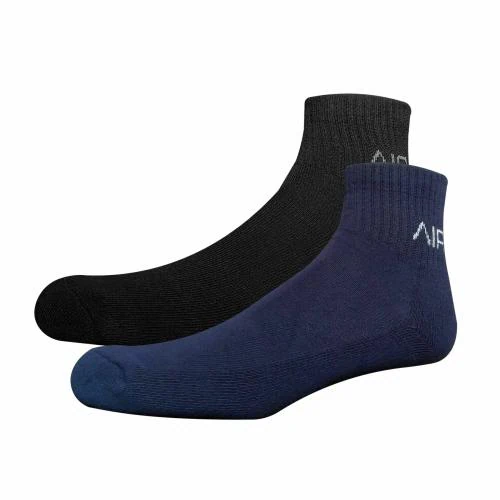 Buy AIR GARB Ankle High Socks with Cushioned Bottom - Breathable Mesh ...