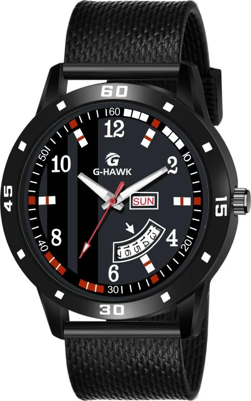Buy G-HAWK Analog Black Dial Black Strap Watch for Men and Boys Online ...