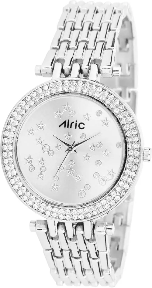 Buy ALRIC Silver Analog Silver Dial Silver Strap Watch for Women ...