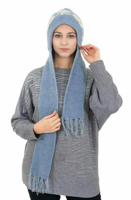 Buy AMOLDO Women's Soft Knitted Winter Warm Woolen Cap with Woolen ...
