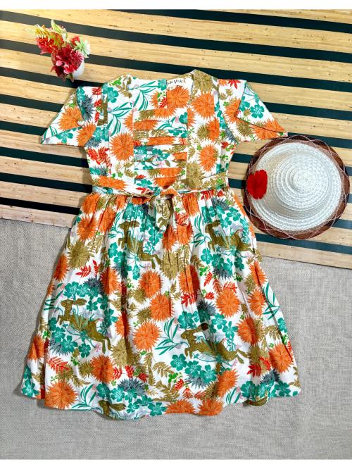 Buy Bella Moda Girls Fit And Flair Casual Wear Dress Online at Best ...