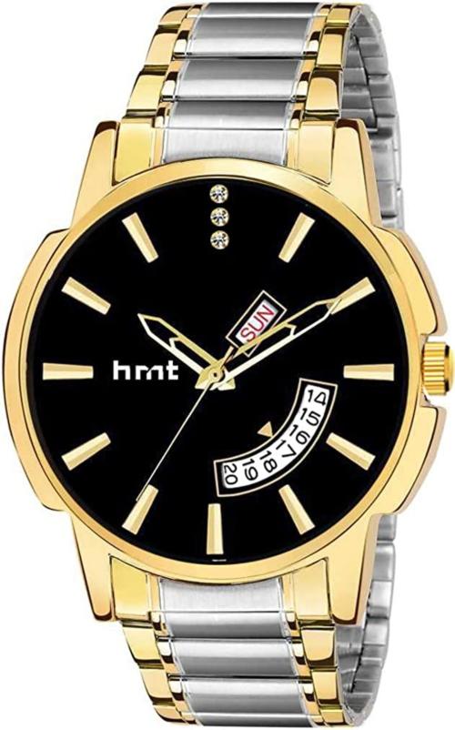 Buy hrnt Analog Black Dial Silver Strap Watch for Men (HMTB-TT9068 ...
