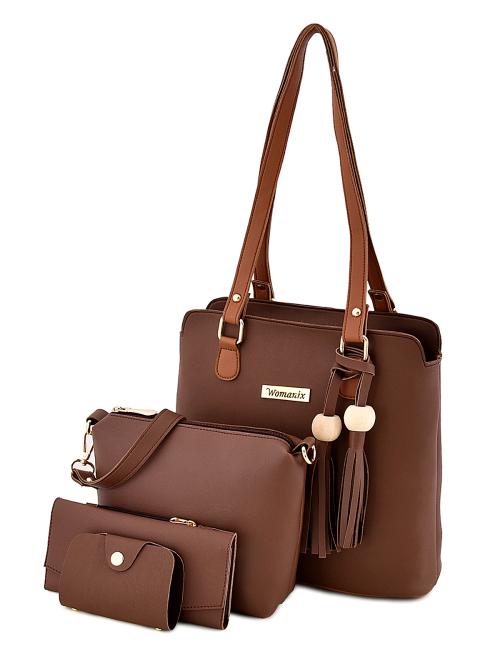 Buy Womanix two compartment PU combo Tote Bag Work Shoulder Bags Casual ...