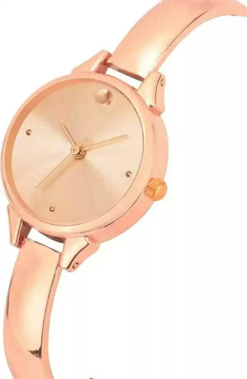 Buy Blutech Analog Peach Dial Rose Gold Strap Watch For Girls Online at ...
