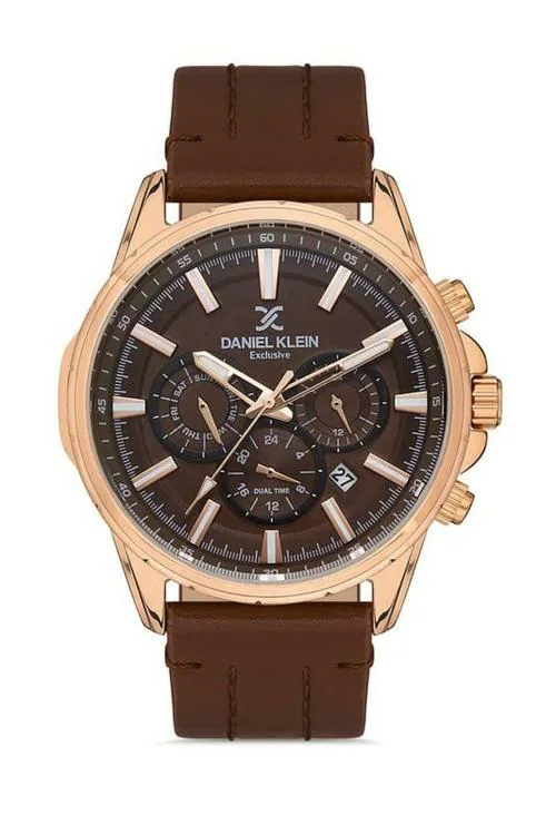 DANIEL KLEIN Analog Brown Dial and Strap Watch for Men - (DK.1.13355-5 ...