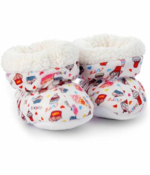 Buy BASICS21 Baby Girls And Baby Boys White Soft Base Booties Online at ...