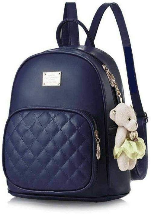 Buy REYAZ Blue PU Leather School Backpack 7 L Online at Best Prices in ...
