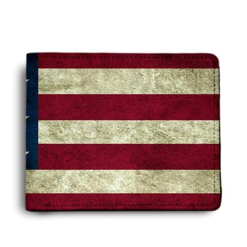 Buy Shopmantra Black Pu Leather Us Flag Printed Wallet Online at Best ...