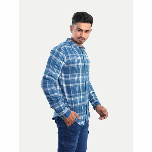 Buy Rad Prix Men Blue Checked Regular Fit Casual cotton Shirt Online at ...