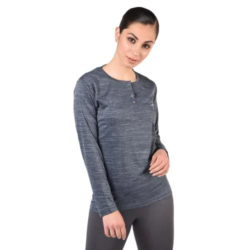 Buy BEMEE Grey Full Sleeve Henley Neck Tshirt for Girls and Womens ...