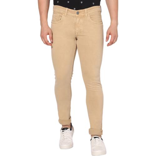 Buy TCI TRUE COLORS OF INDIA Men Beige Solid Denim Jeans (Size 32 ...