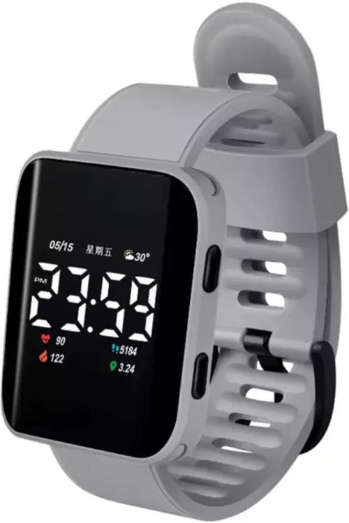 Buy foreigner Square Smart Design (Grey Strap Regular) Digital Watch ...
