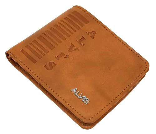 Buy ALVIS Men Tan Synthetic Wallet Online at Best Prices in India ...