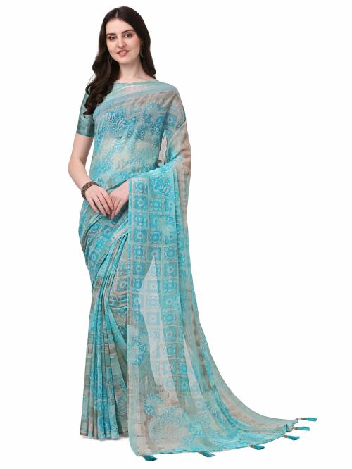 Buy Triveni Blue Weightless Festive Saree Online at Best Prices in India - JioMart.