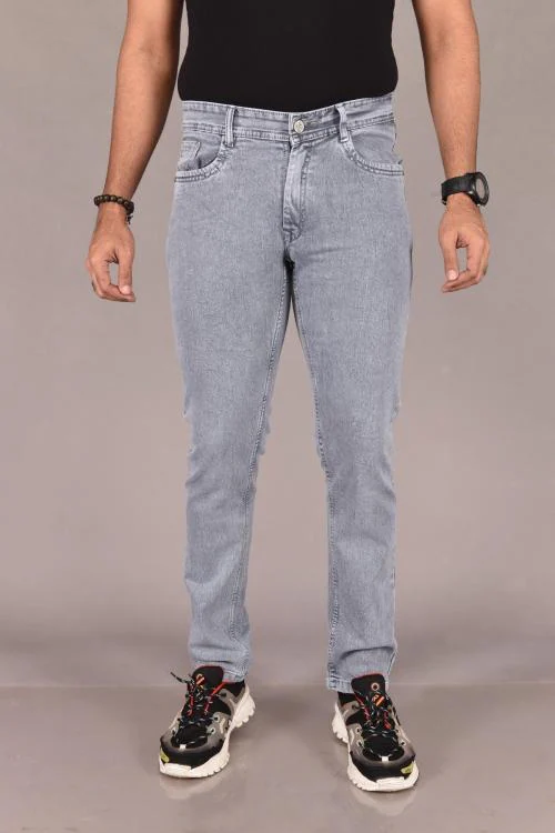 Buy AFLASH Men Denim Acid Wash Grey Color Jeans For Men Online at Best ...